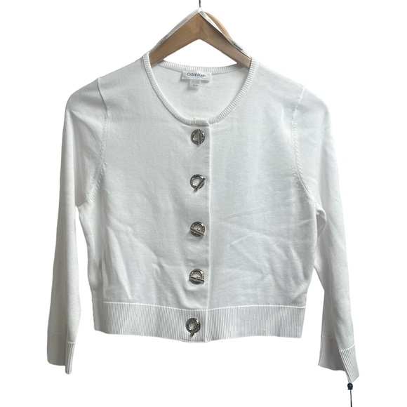 Calvin Klein | Sweaters | Calvin Klein Cropped Cardigan Sweater | Poshmark